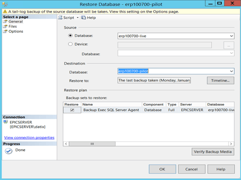 How to Backup and Restore Epicor® 10 Database